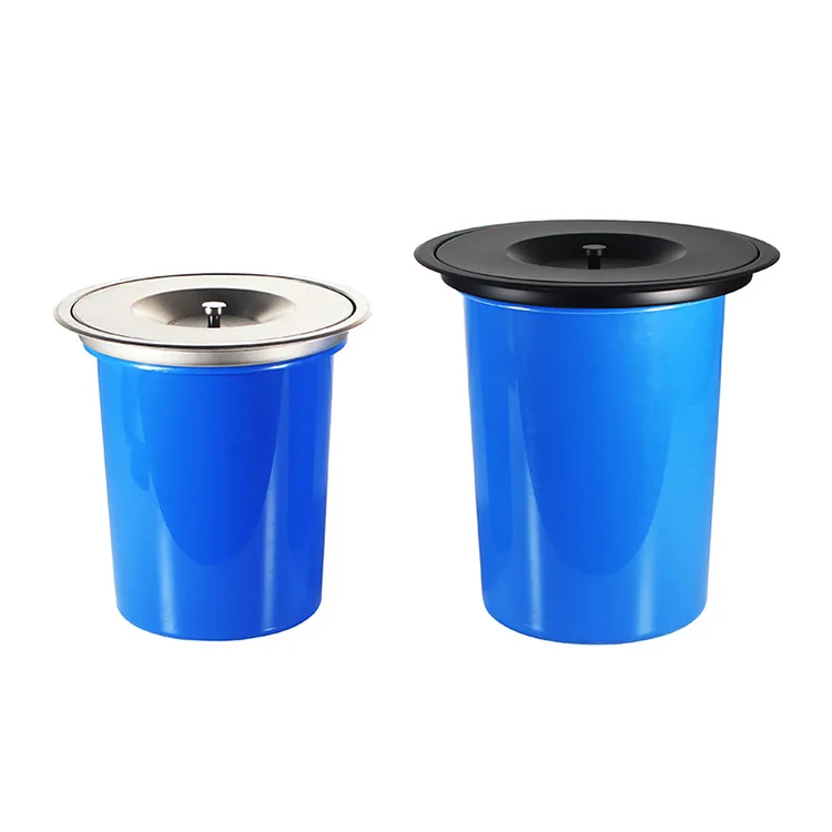 Kitchen Cabinet Waste Bin Countertop Dustbin Built-in Trash Can Conceal ...