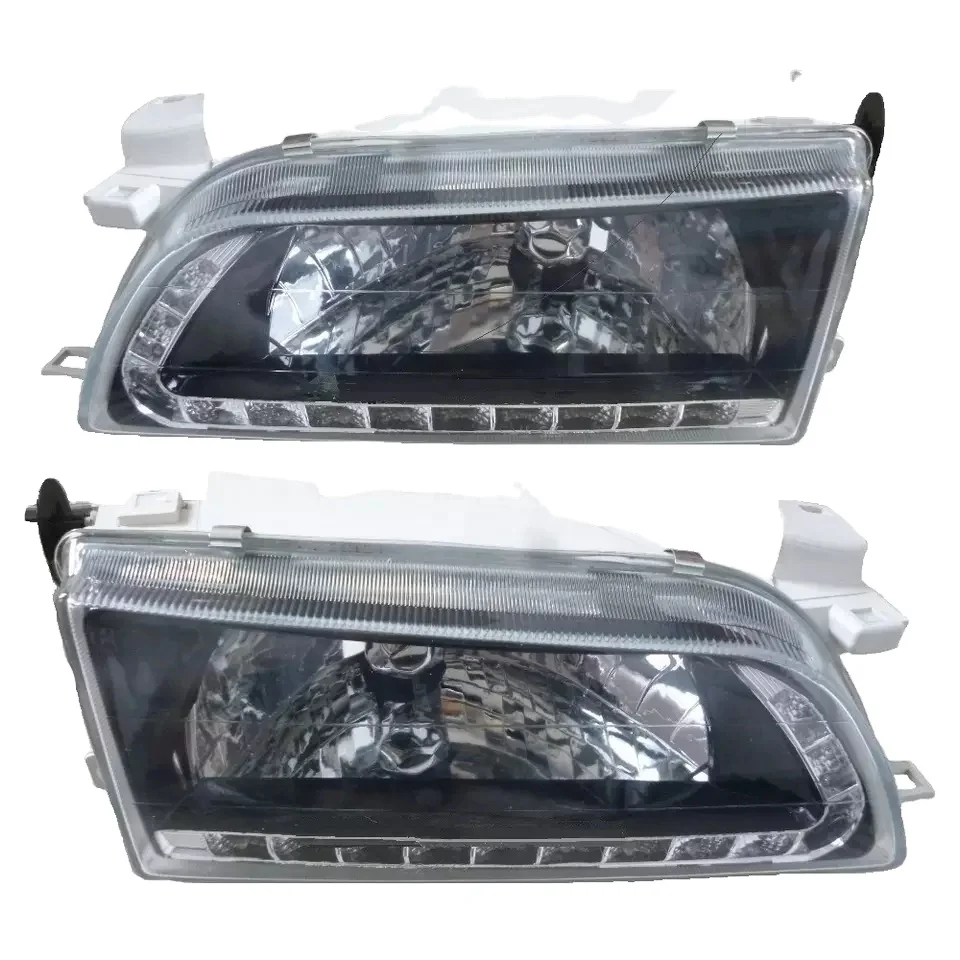 CZGPT Black Crystal Car LED Headlights for Corolla AE100