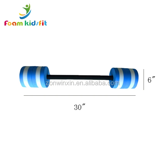Factory Direct Sale Water Barbells Swimming Floating Eva Foam Dumbbells ...
