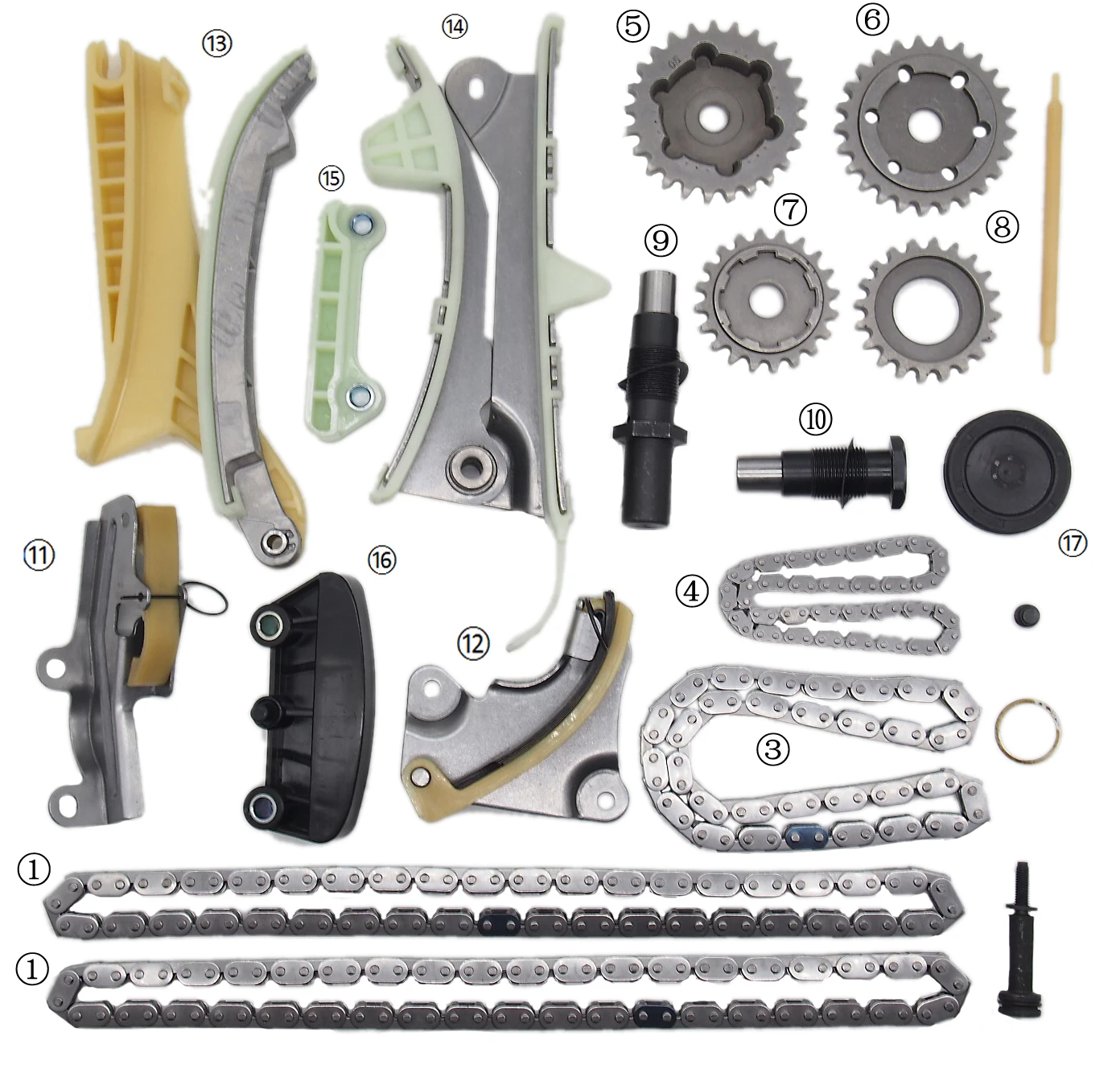 Ford 4.0L TK4470 OE XU2Z6268BA E77Z6268AB Timing Chain Kit
