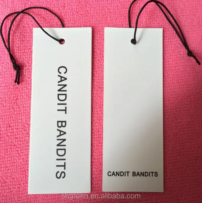 Glossy Surface 800gsm Paper Swing Tag,Waterproof Brand Logo Printing ...