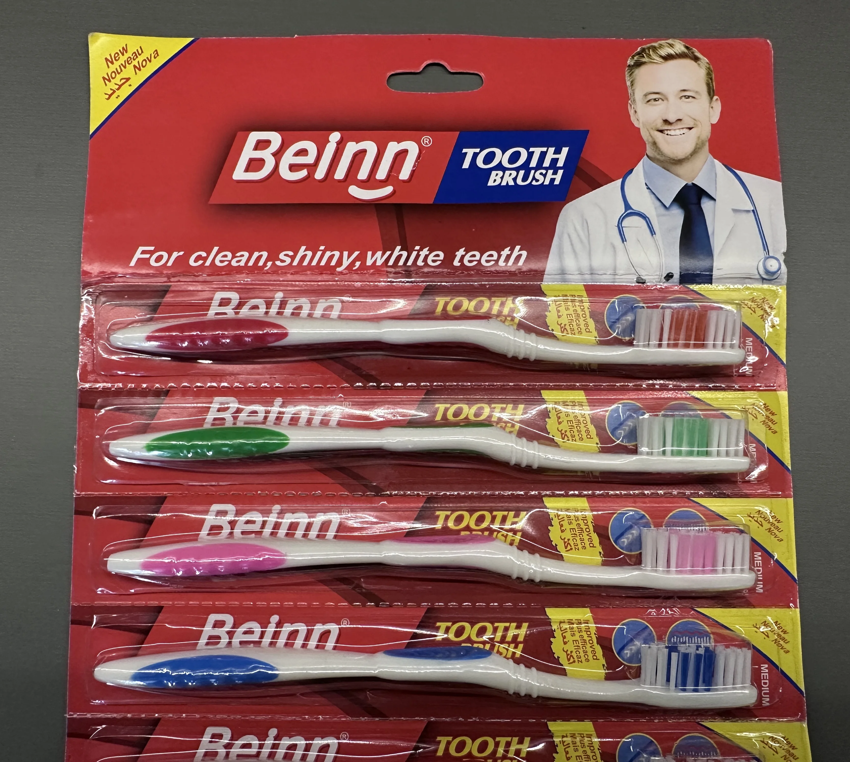 Customizable 12-Pack Adult Household Toothbrush PP Soft Bristle ...