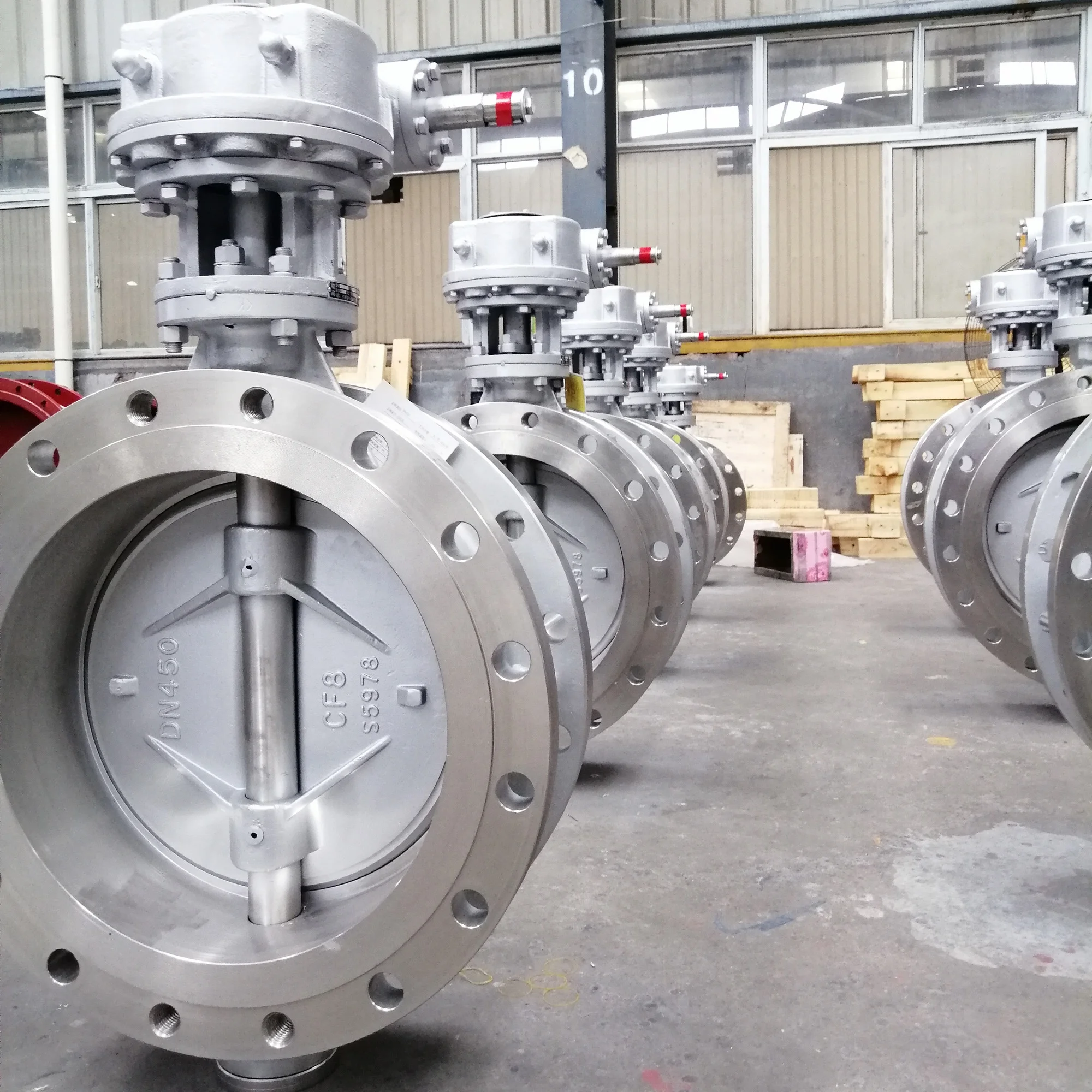 Epdm Sealing Double Eccentric Butterfly Valve With Worm Gear Dn500 Pn16 - Buy Dn500 Pn16 ...