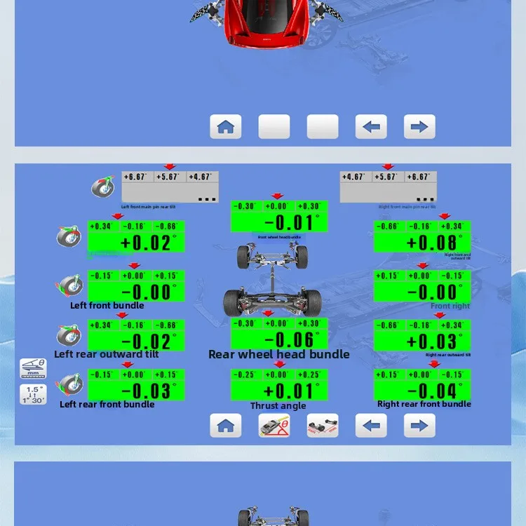 Precision 3D Two-Screen Wheel Alignment Machine with 8 Million Pixels ...