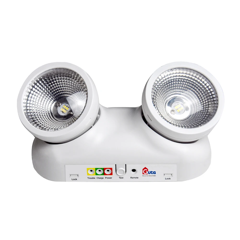 Fire Emergency Rechargeable Battery Standby Exit Light Twin Lamp ...