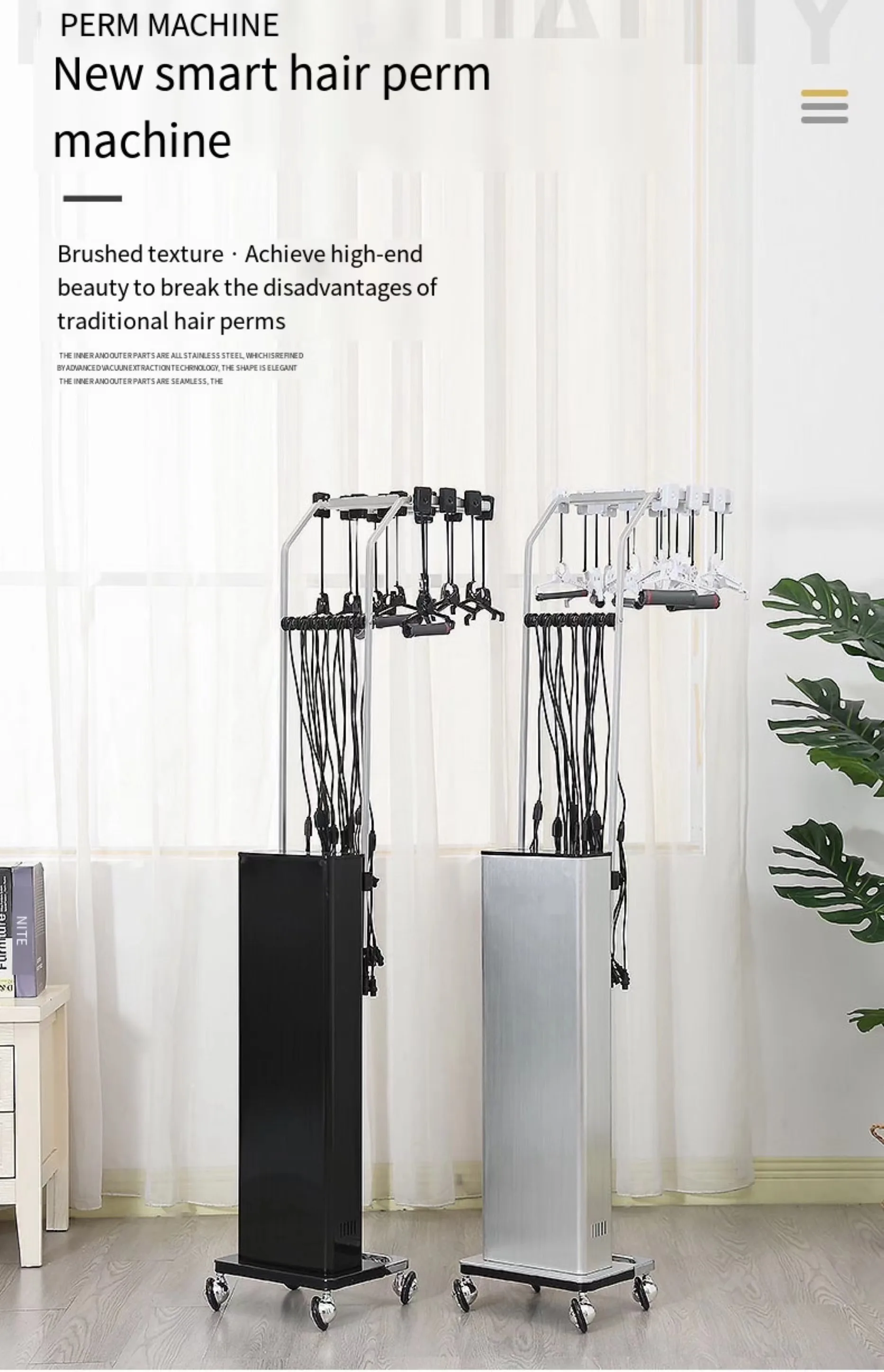 Barber Shop Equipment Tools Digital Perm Machine Wave Rotating Curling ...