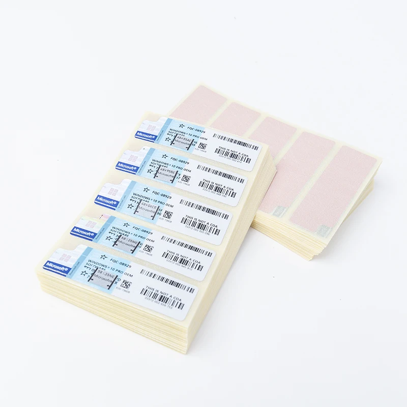 Microsoft Windows 10 Pro Coa Sticker Global Online Activation(1 Pack ...