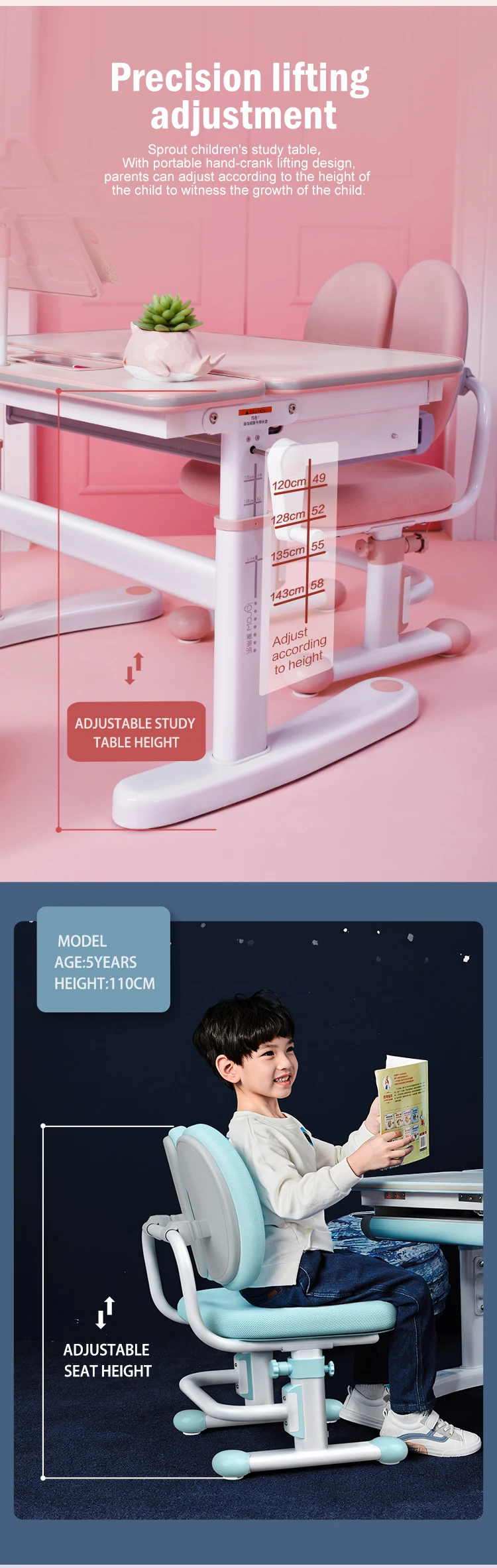 Igrow Children Wooden Kids Study Desk Study Table For Kids - Buy Study ...