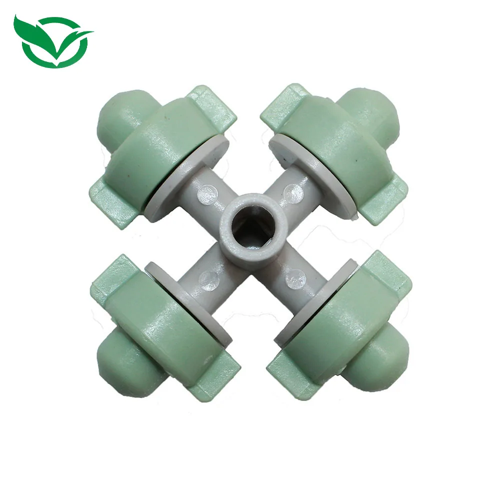 4 Way Outlet Fogger for Greenhouse Irrigation System Misting Nozzle