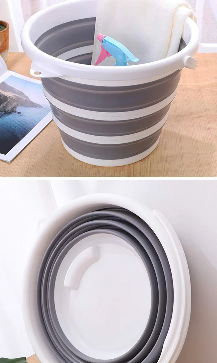 Collapsible Foldable Water Bucket 10l Portable Folding Water Container ...