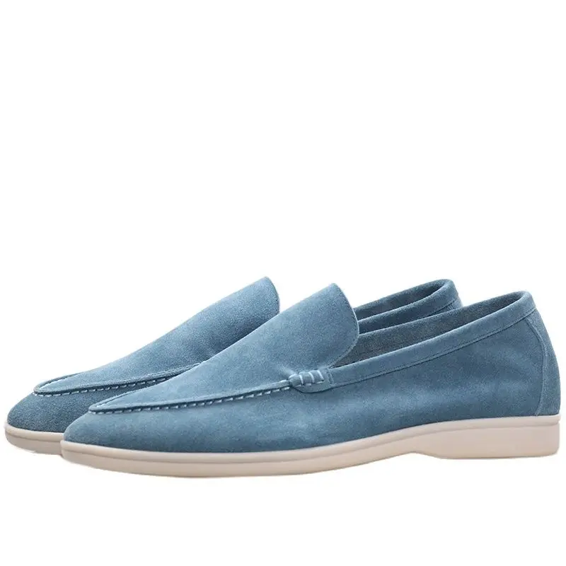 High Quality Lp Casual Men's Shoes Summer Walk Leather White Sole ...