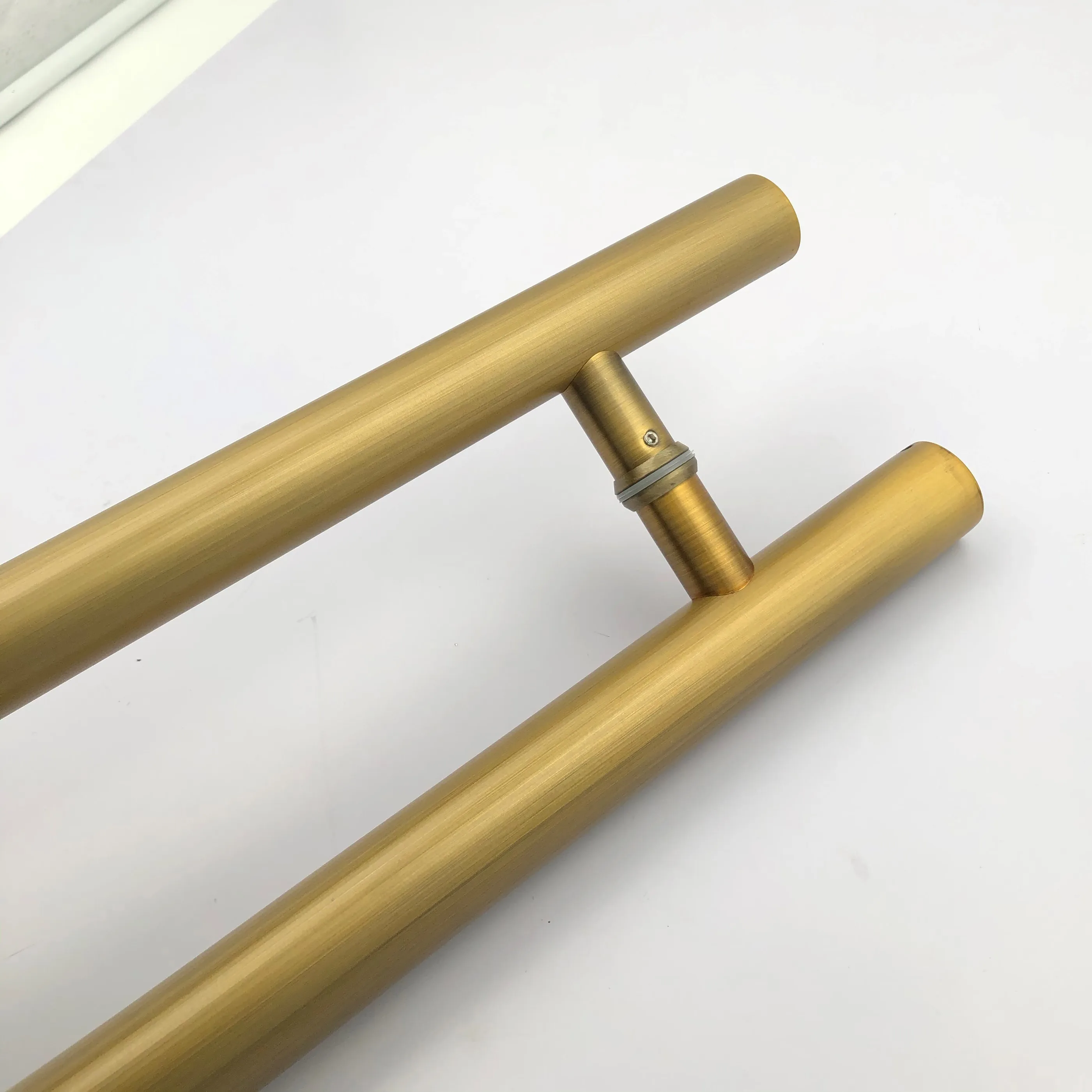 Brass Plated Ladder Pull Ss304 Stainless Steel Wooden Door Pull Handle ...