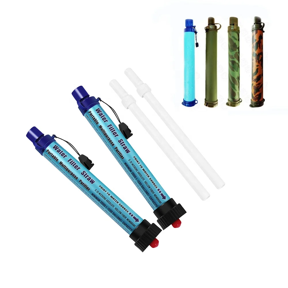 Outdoor Water Filter Straw,Emergency Survival Water Purifier,Camping ...