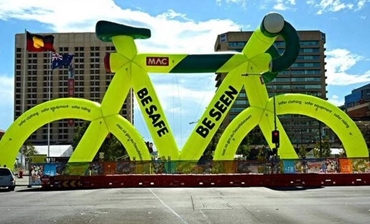 Customized Giant Inflatable Bike Bicycle Model for Events