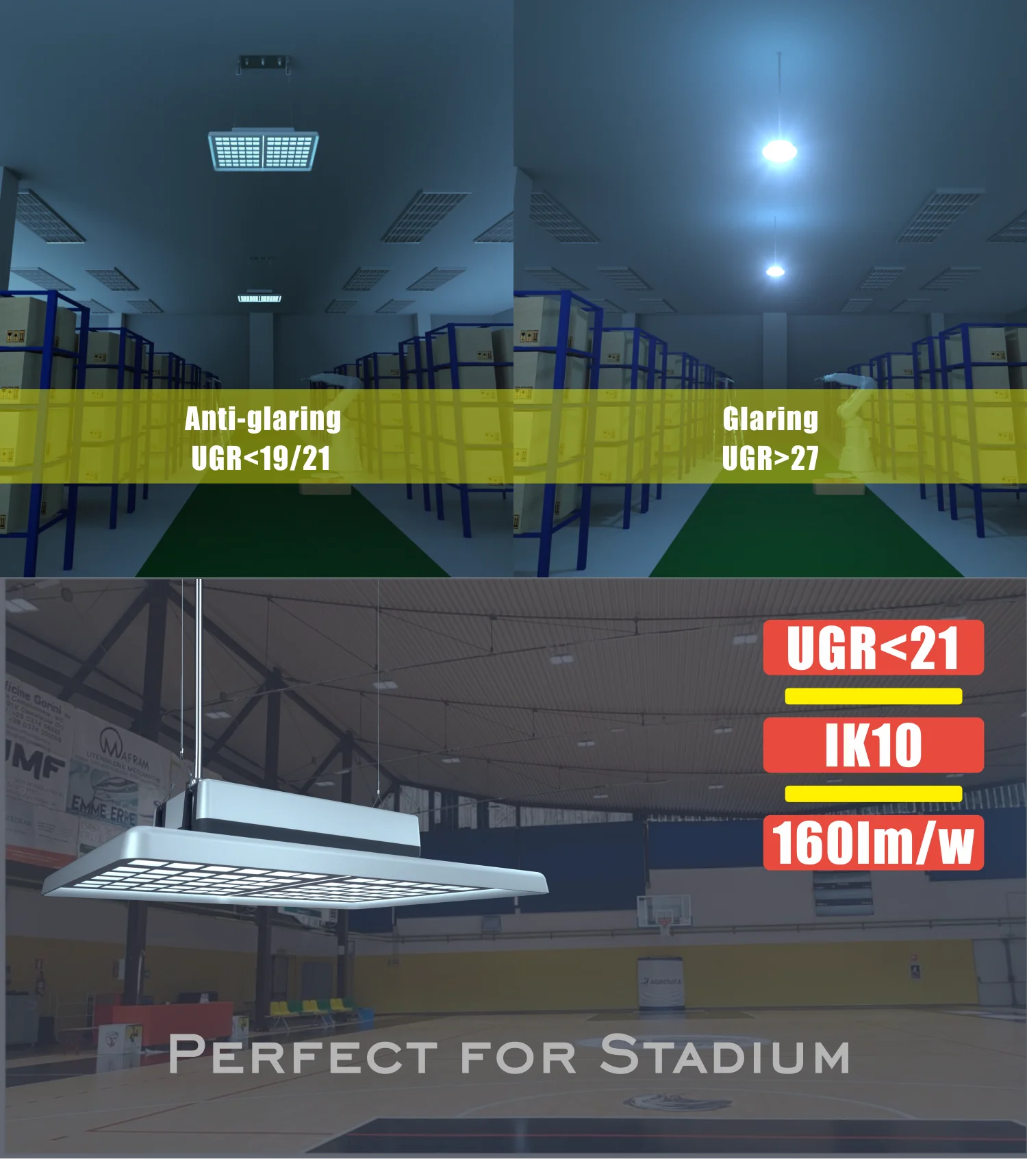 160lmw Anti-glaring Ugr