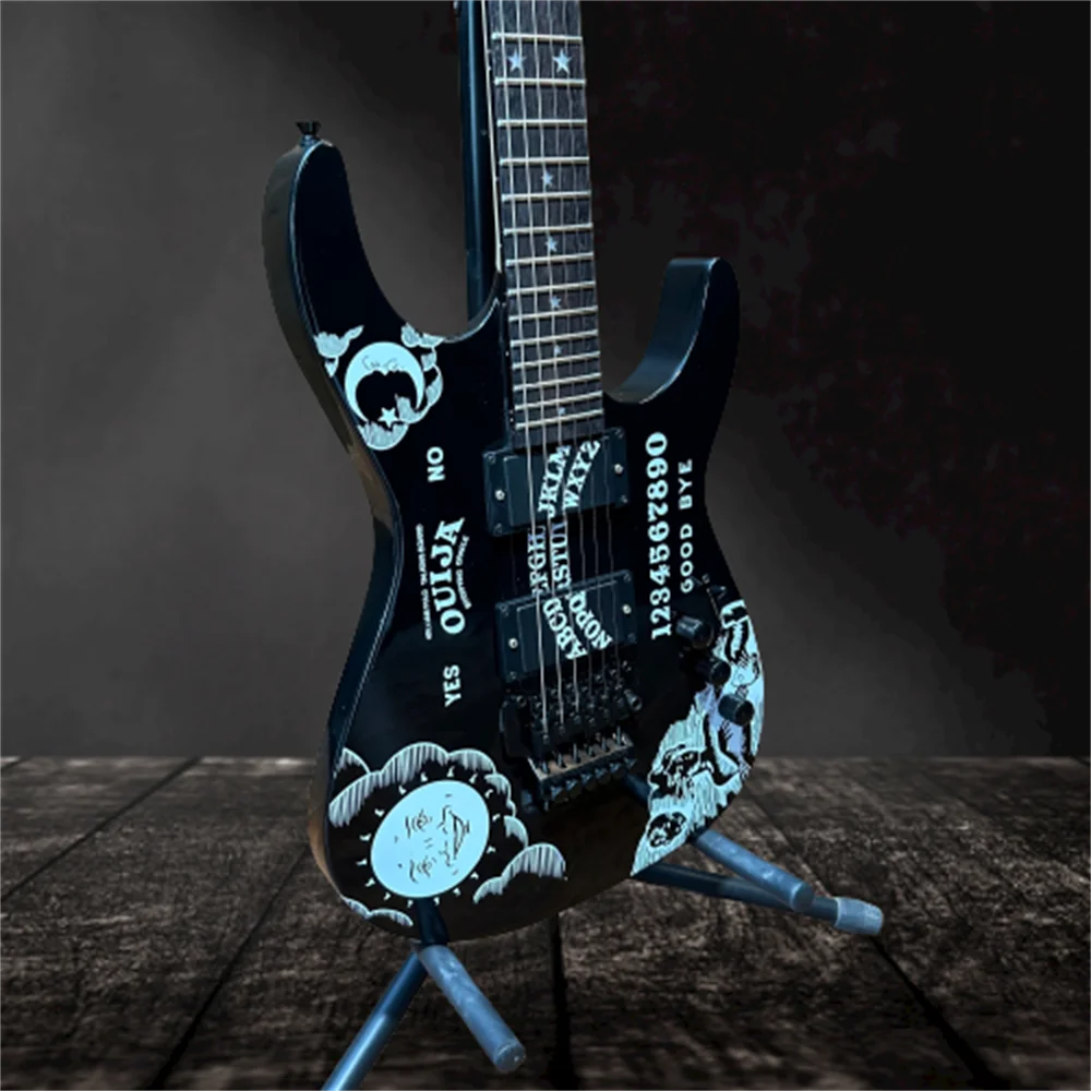 Esp Custom Shop Kh-2 Ouija Kirk Hammett Cynthia Black Electric Guitar ...