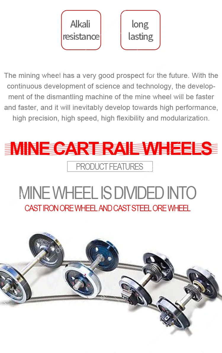 Track Rail Sheave Wheel Cast Steel Mine Car Cart Wheels Cast Iron Ore ...