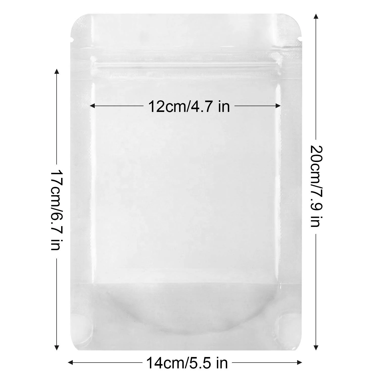 Resealable Recyclable Clear Stand Up Barrier Pouch Zip Lock Pouches ...