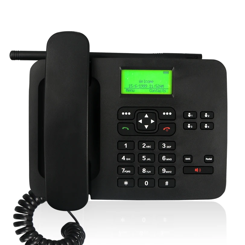 2g Telephone With Dual Sim Cards Landline Phone Kt1000(180) Gsm Fixed ...