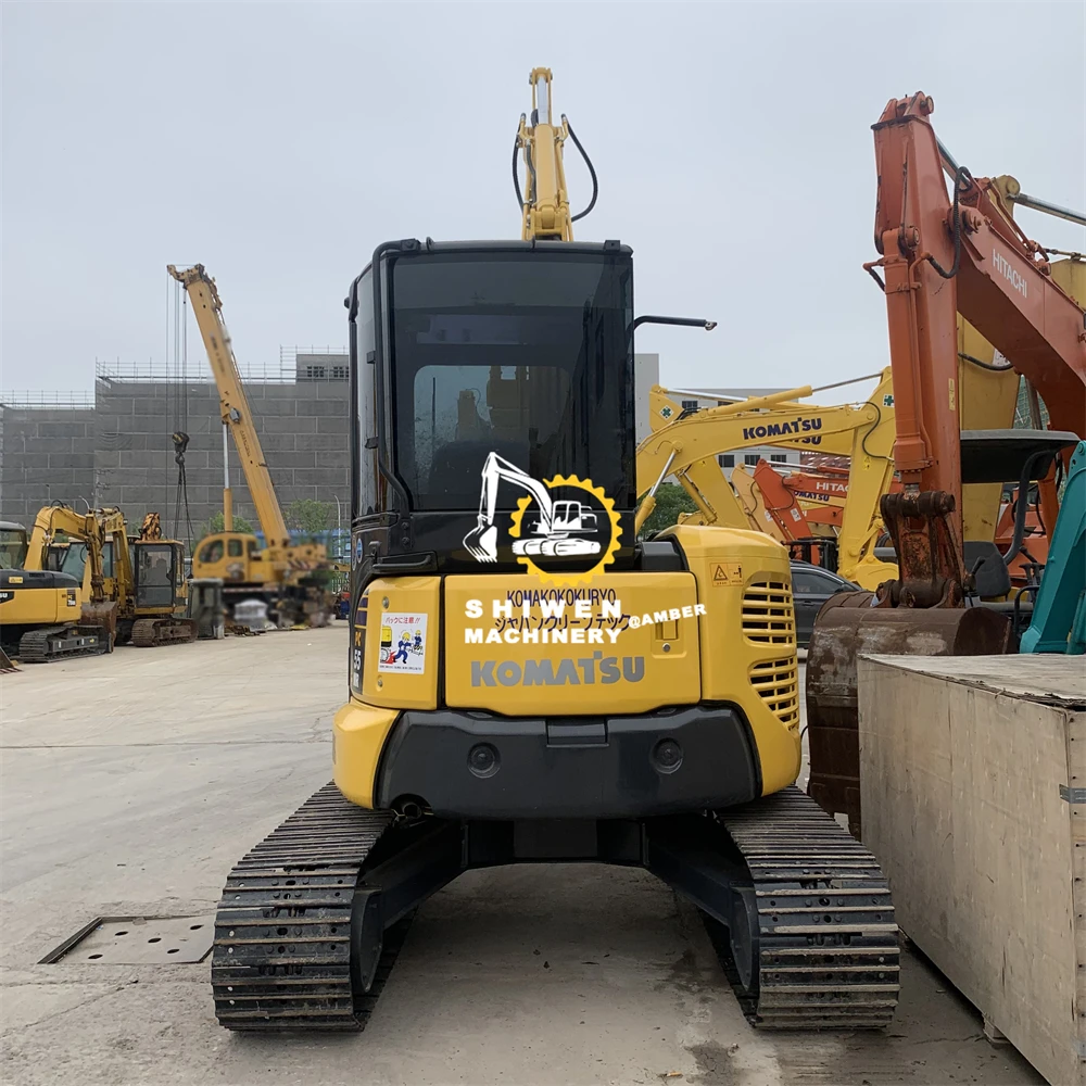 Used Construction Vehicles Komatsu Pc55 Pc55mr,5.5 Ton Mini Excavator Komatsu,Used Mini Digger ...
