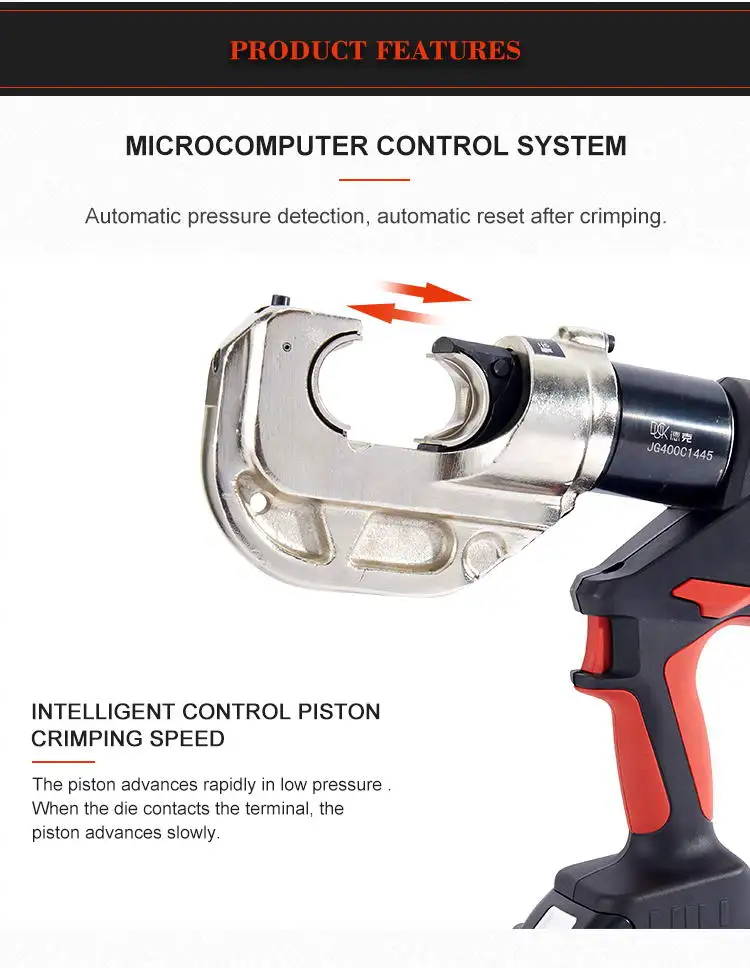 Manufacturer Price Cordless Crimping Tool 16-400mm 14 Tons Hydraulic ...