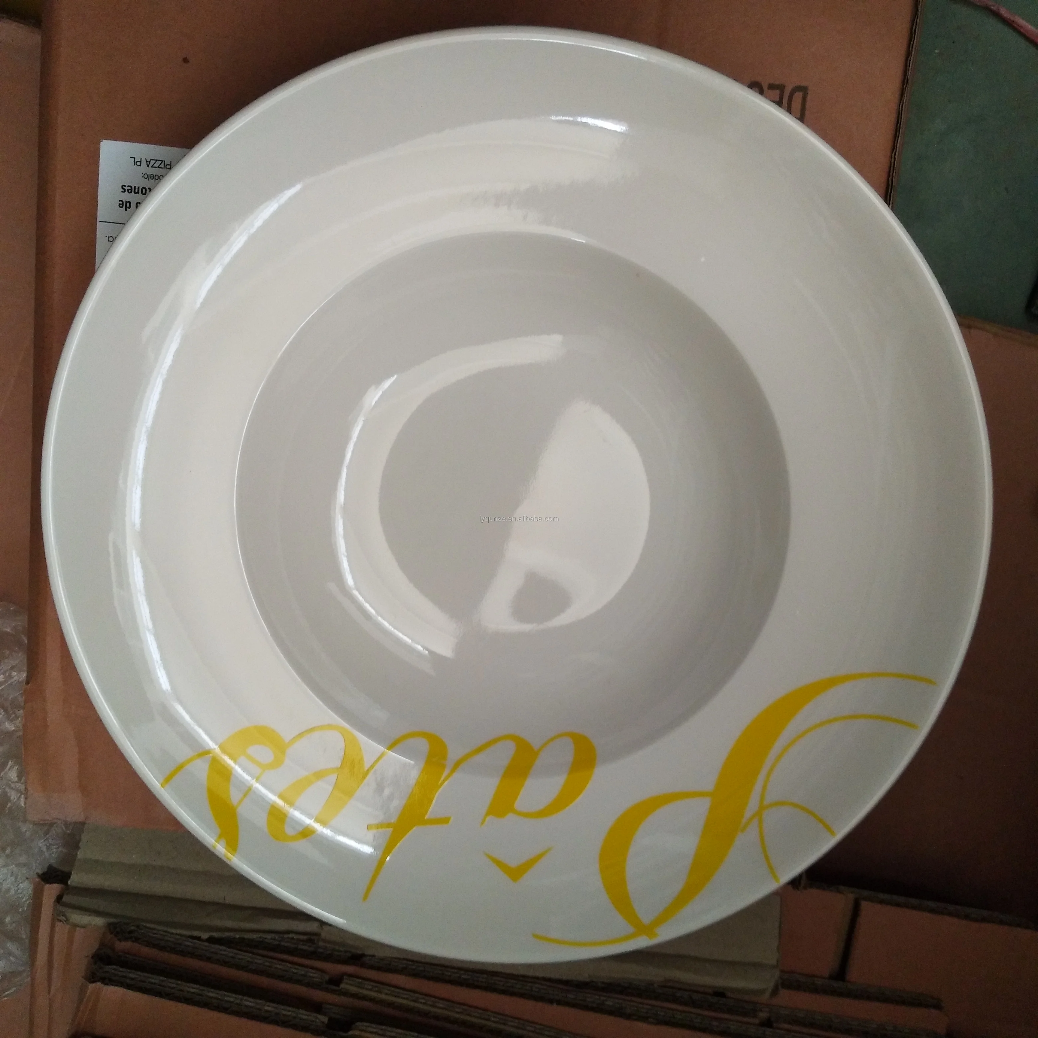 12 Inch Dinner Plates - Elegant Ceramic Pizza Plates