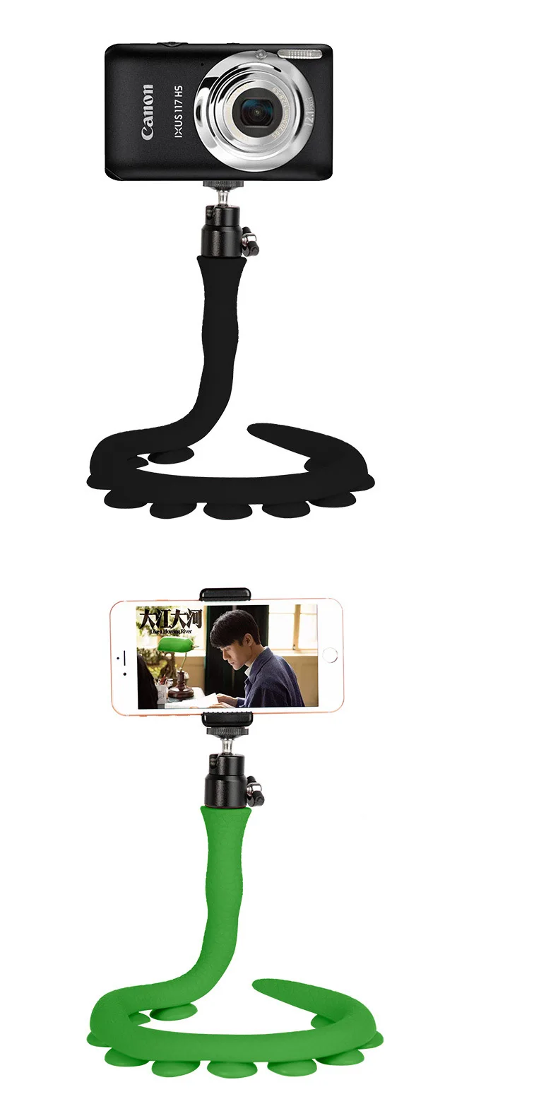 Camera Octopus Tripod Flexible Smart Phone Mount Mobile Phone Holder ...