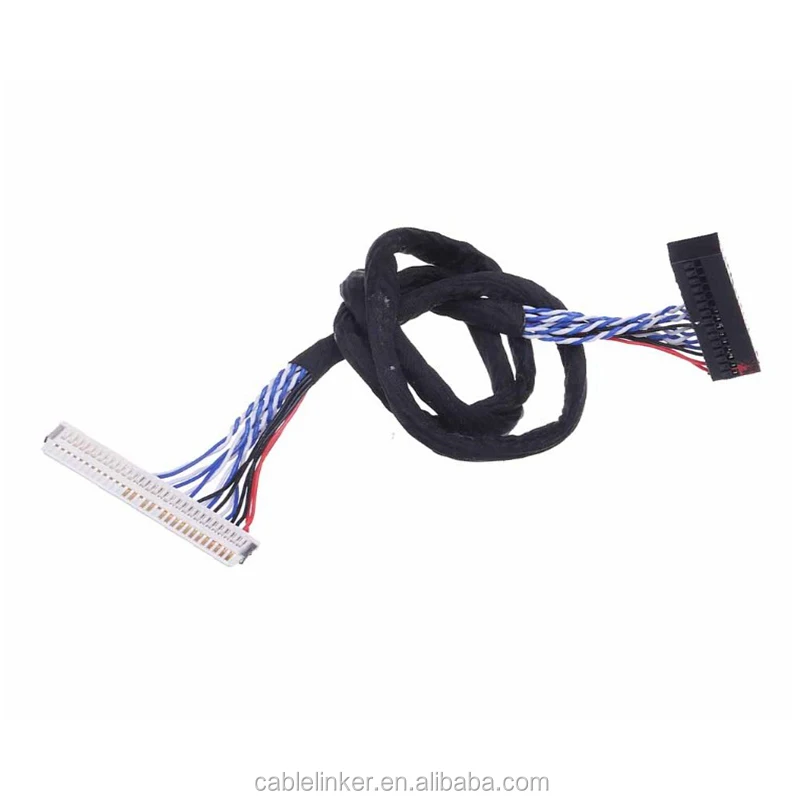 30pin Lvds Cable Fix-30p-s6 6bit For Lcd Controller Panel Display - Buy ...