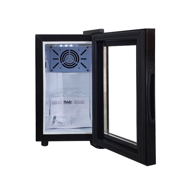 8l Cost-effective Transparent Mini Fridge Glass Door For Coffee Shop ...