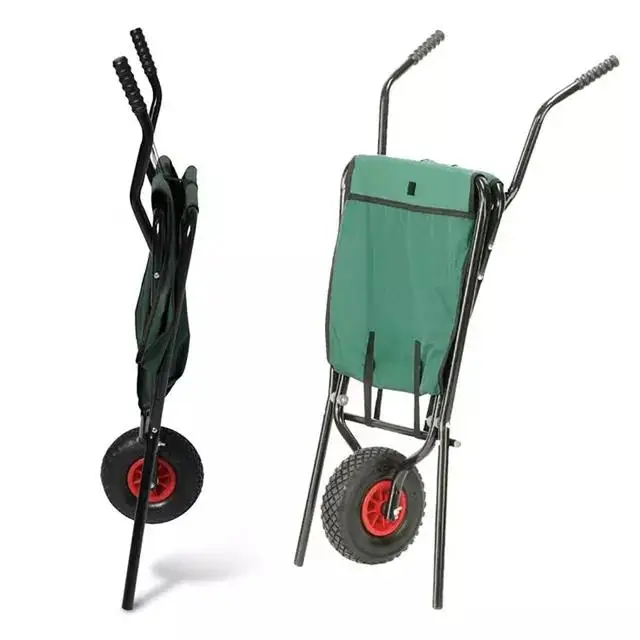 Light Weight Single Wheel Cloth Folding Garden Wheelbarrow - Buy ...