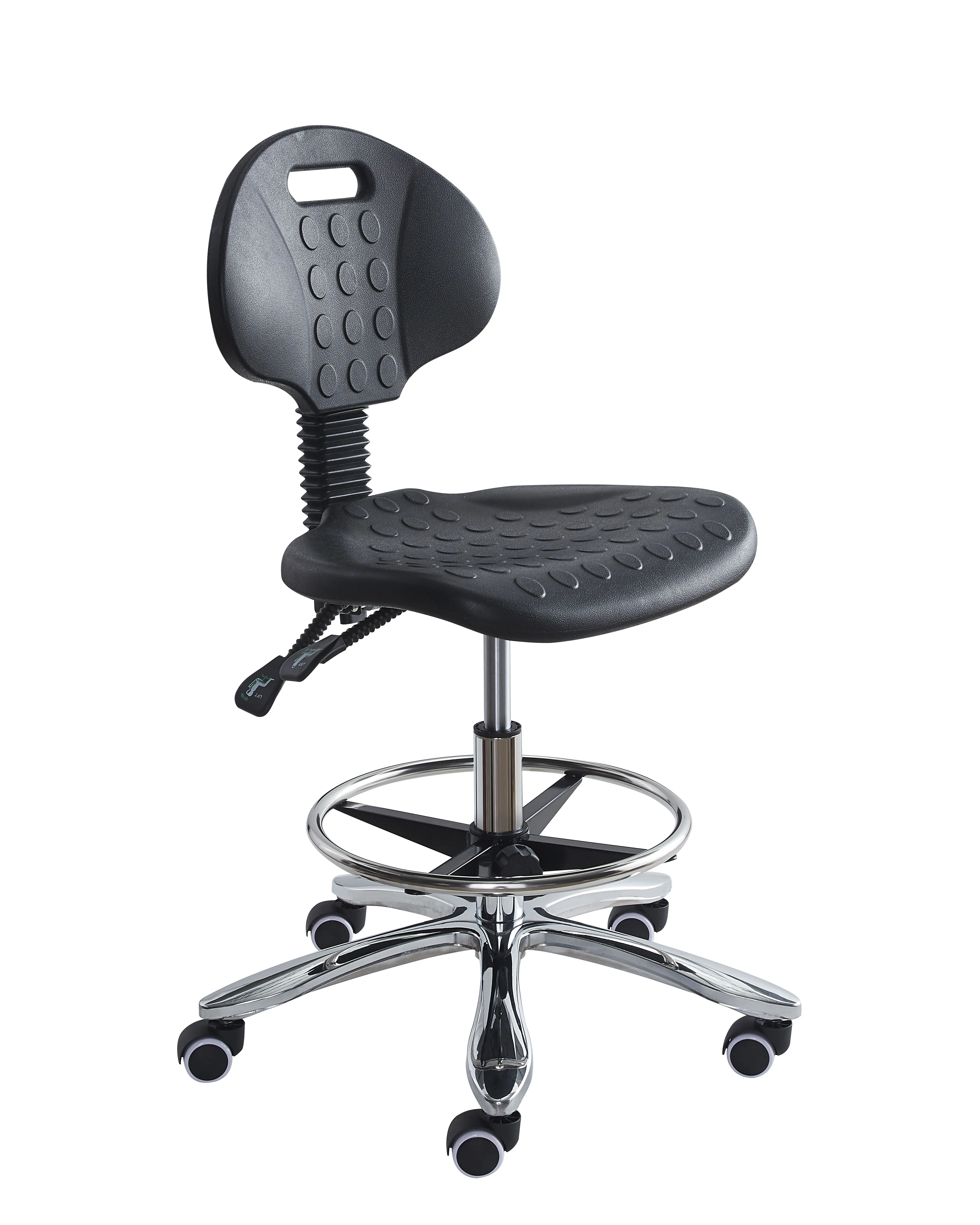 Polyurethane High Quality Esd Lab Chair Swivel Cleanroom Chair - Buy ...