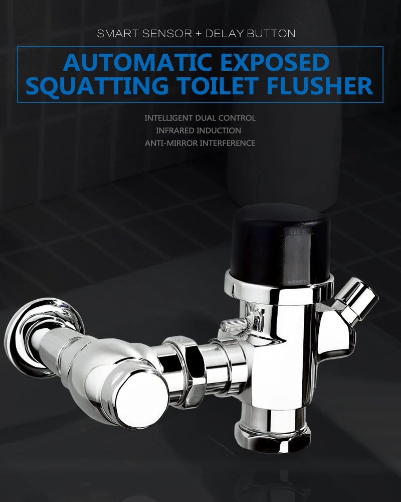 Concealed Two Button Flow Adjustable Double Control Flush Valve For ...