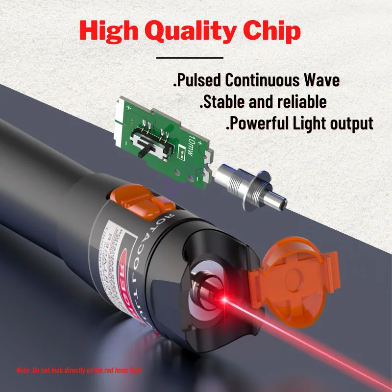 Optical Fiber Visual Fault Locator Mini Cable 10km/20km/30km 5mw/10mw ...