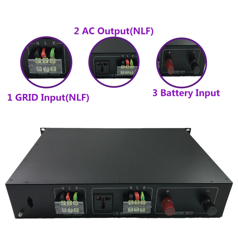 19" Rack Mount Telecom Pure Sine Wave Inverters 2000va/1kva 12v/24v/48v ...