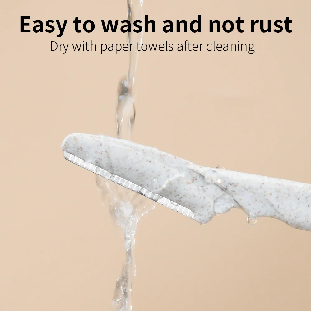 6 Piece Wheat Straw Eyebrow Razor Set Women Shaving Razor Eyebrow ...