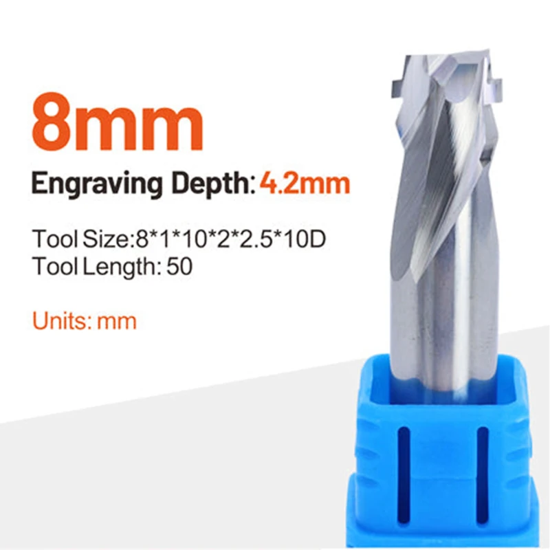 6mm 8mm Split Neon Light Cnc Machine Tool Acrylic Sheet Engraving Knife ...