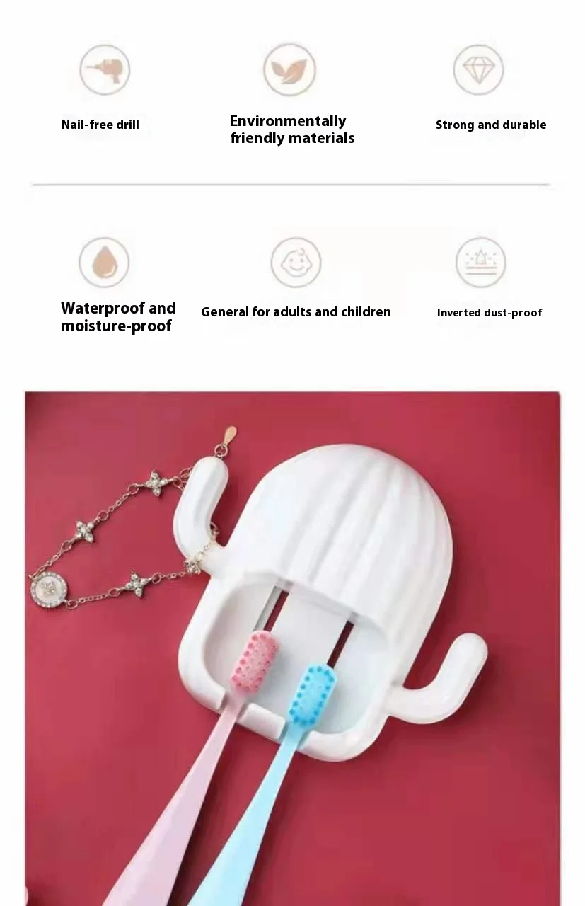 Wholesale Multi-Functional Plastic Cactus Shape Bathroom Toothbrush ...