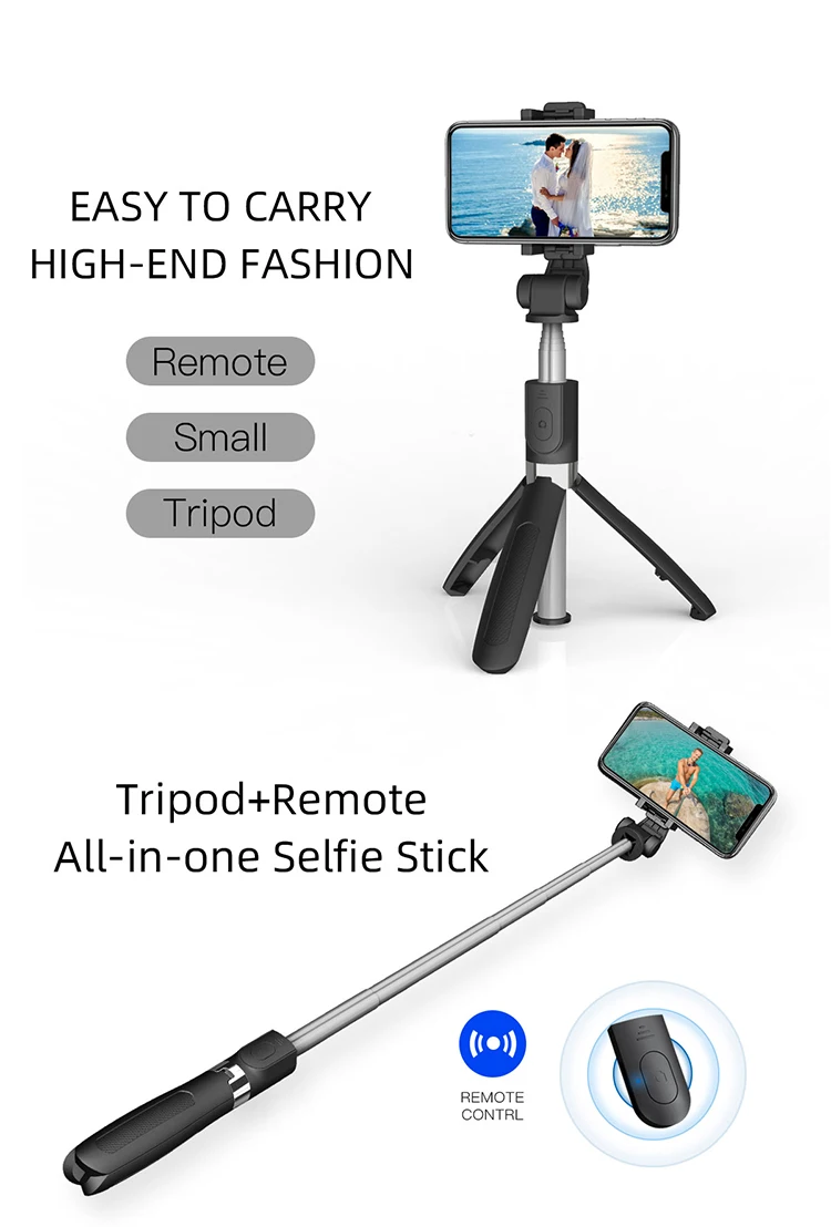 New Flexible 360 Degree Rotating Selfie Stick Tripod Mini Selfie Stick ...