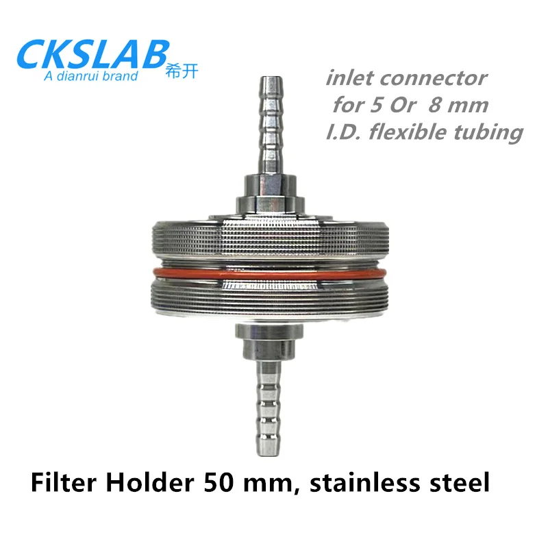 Lab In-Line Filter Holder 50mm Stainless Steel for 5 or 8 mm Tubing ...