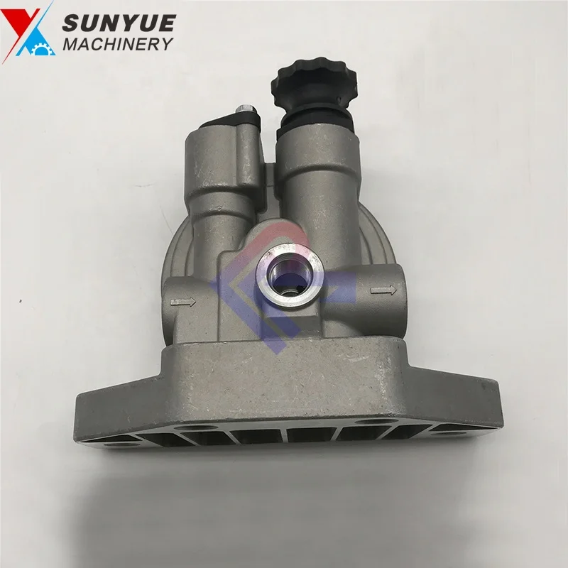Pc300 Pc350 Head Fuel Filter Housing Hand Oil Pump For Excavator ...