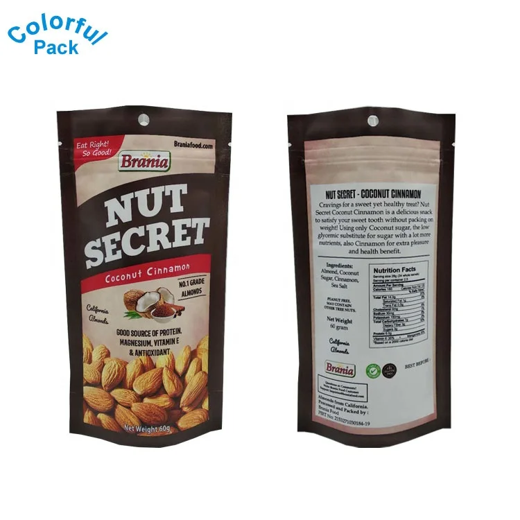 Factory Price Customizable Mixed Nuts Packaging Bags Stand-Up Zipper ...
