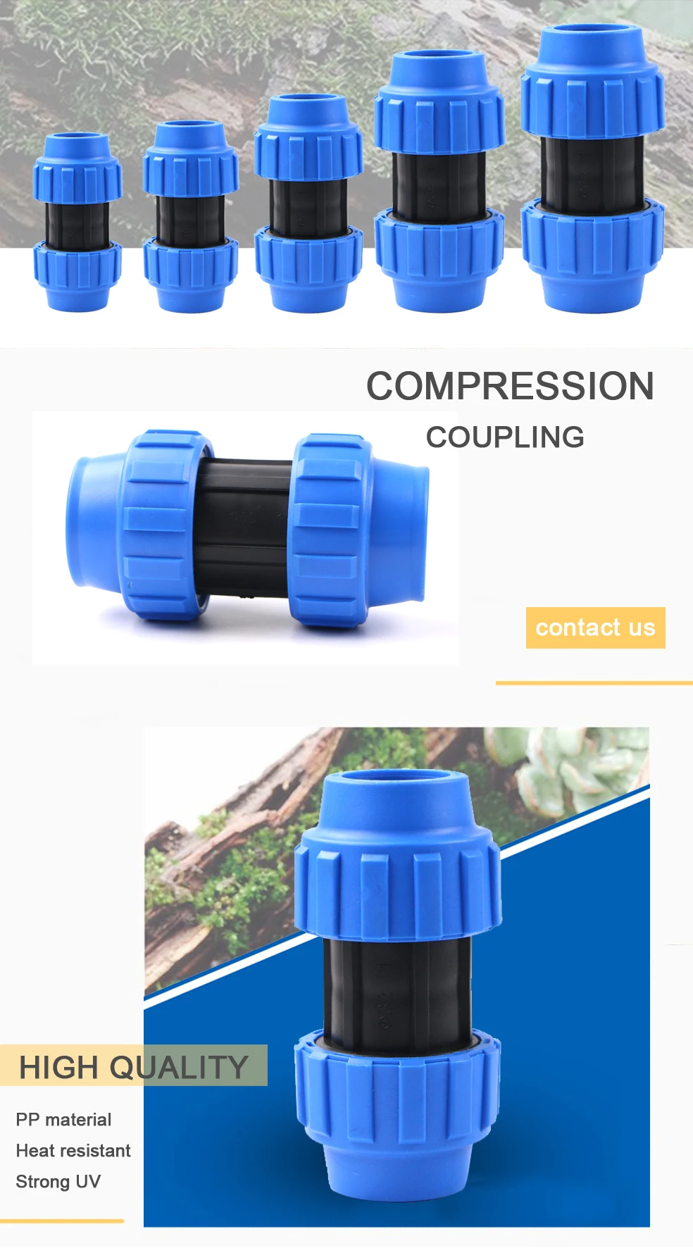 High Quality Compression Fittings For Drip Irrigation System - Buy ...