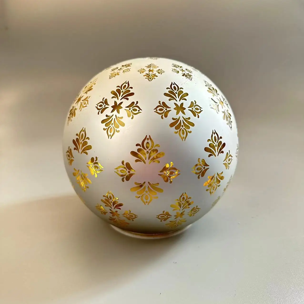 Custom logo Laser-cut Glass Ball 80 120mm LED Lighting Hanging Glass ...