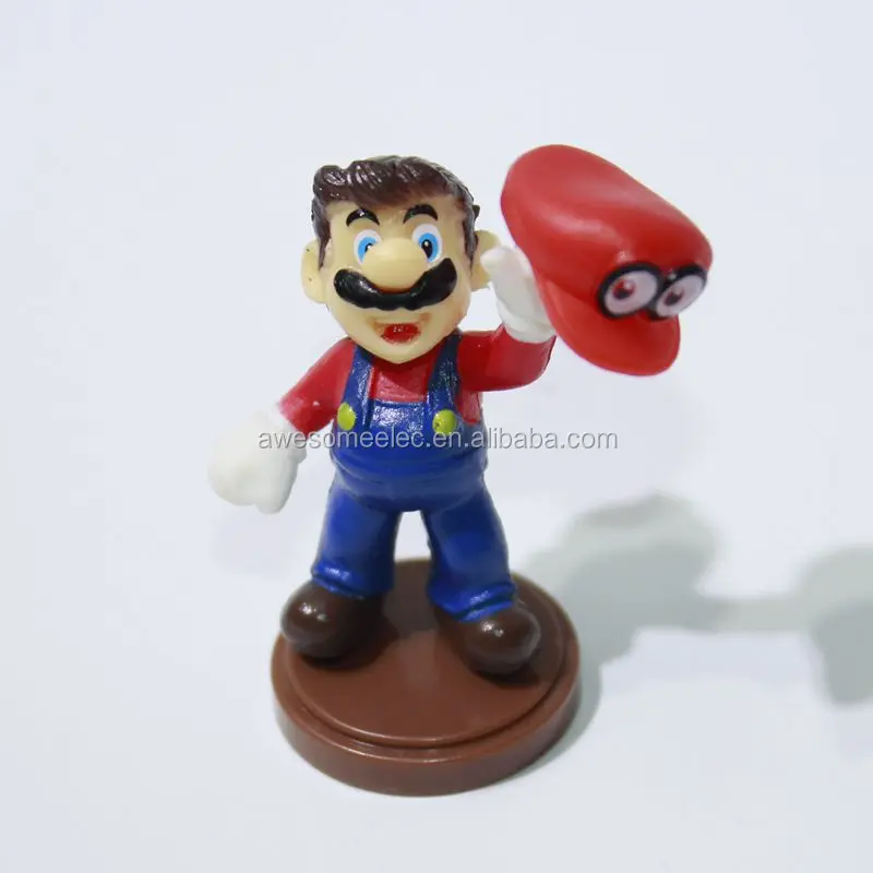 New Mario Action Figure Claw Dolls,Mini Game Mario Bros Vending Figure ...