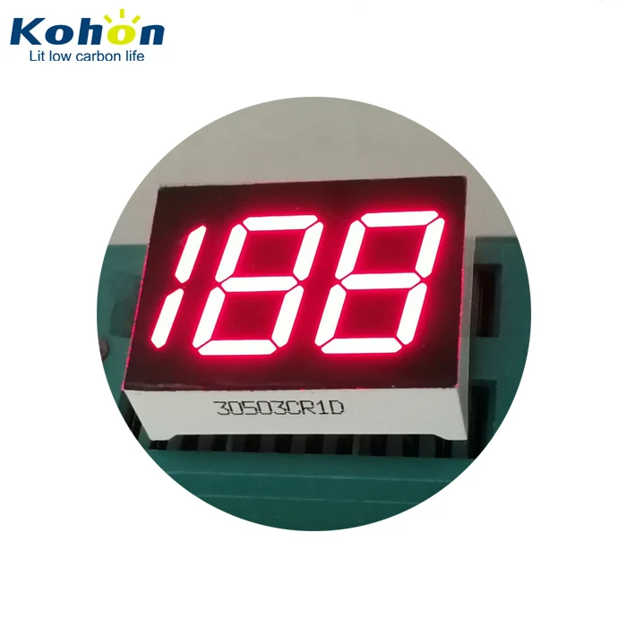 18 Pins Common Cathode 188 7 Segment LED Display 0.5 Inch 3 Digit