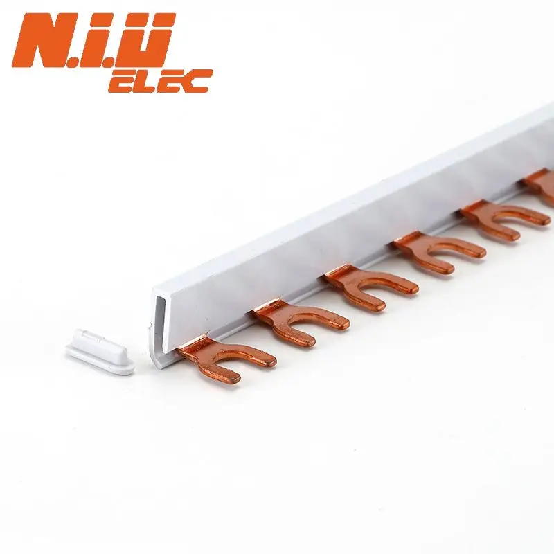 Section Rails Fork Type Mcb Busbar,32a 50a 63a 80a 100amp Bus Bar - Buy ...