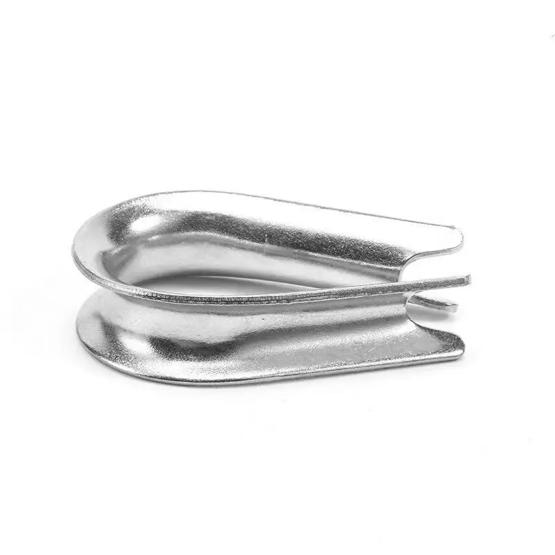 304 Stainless Steel Wire Rope Ring Protective Sleeve Triangle Ring ...