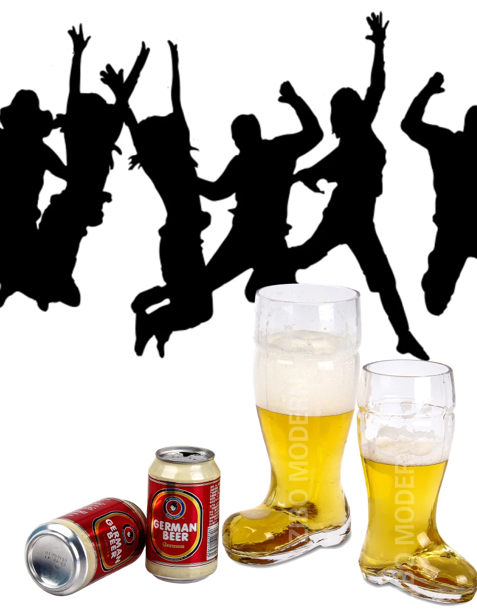 Das Boot Beer Glass - 44/24 Oz Hand Blown Oktoberfest Mug