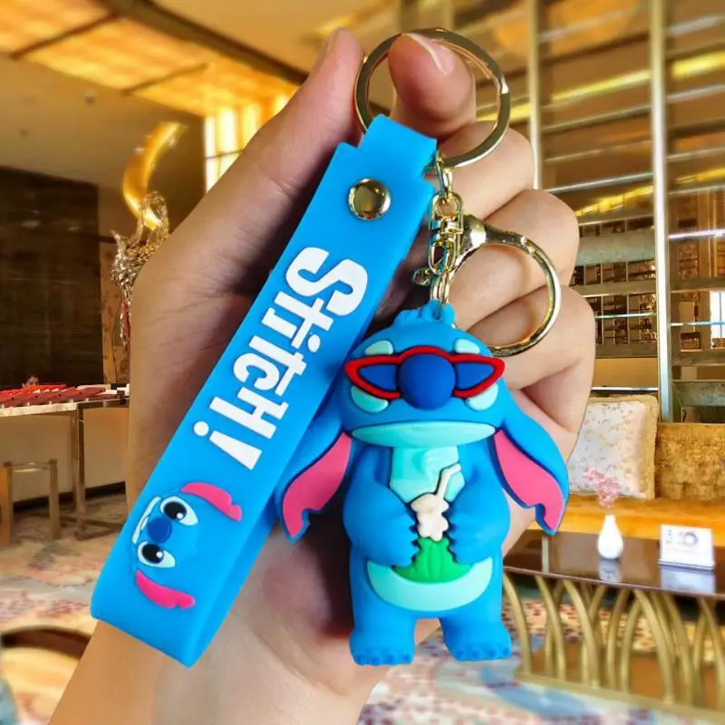 Cartoon Cute Stitch Keychain Couple Doll Pendant Car Keychain Bag ...