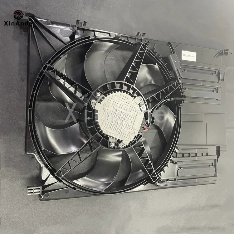 G30 G31 G38散热器冷却风扇总成，用于bmw G32 G11 G12电动发动机冷却散热器风扇17428677740 ...